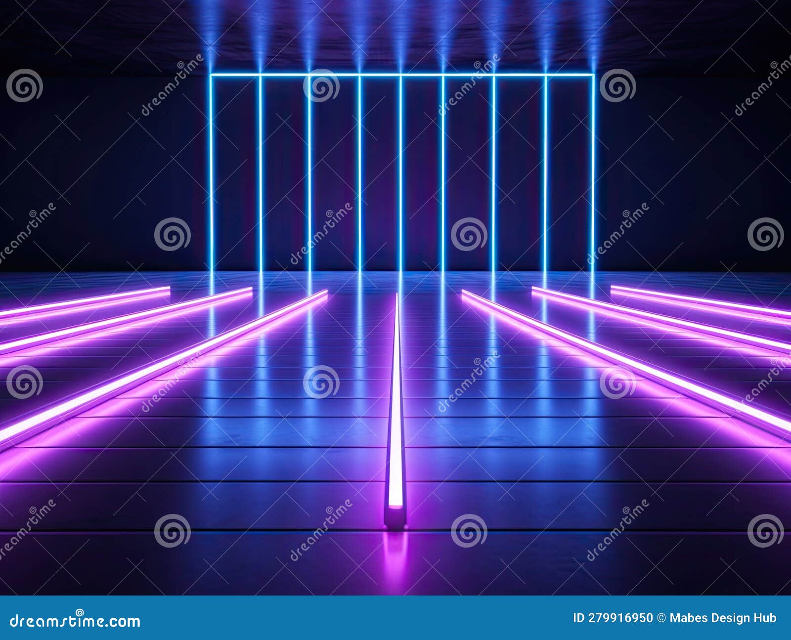 Neon Symphony: Dynamic Lights and Dark Tones Harmonizing in Vibrant ...