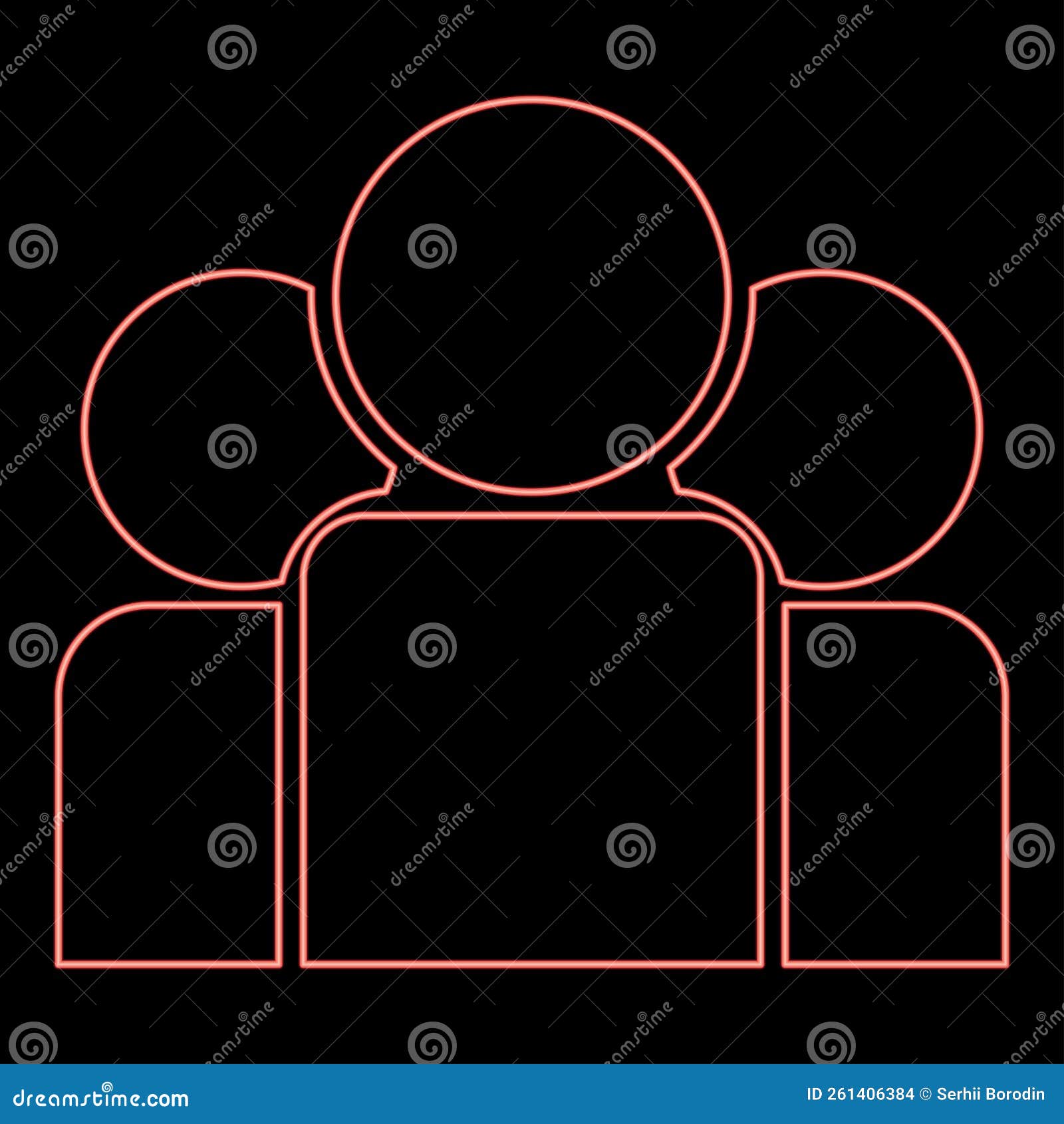 Neon Team Signs Vector Isolated On Brick Wall. Group People, Team ...