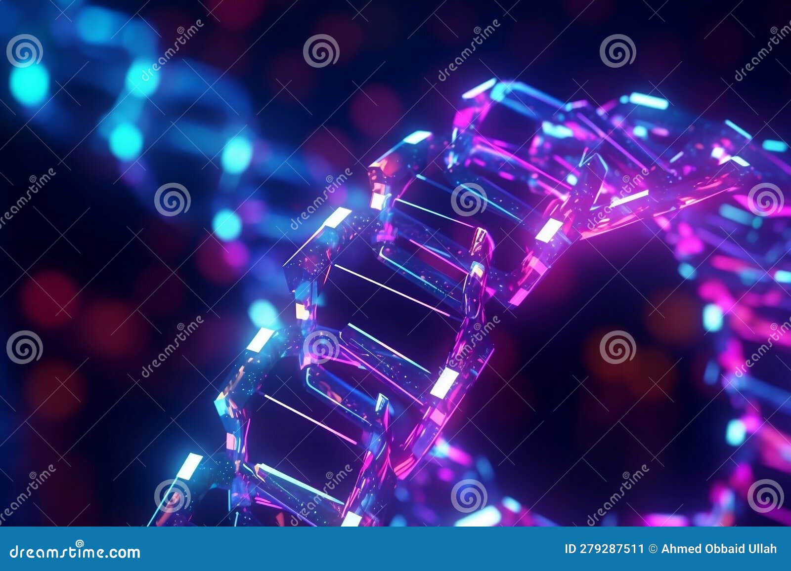 Neon Tech Background: an Abstract Glowing Design. Generative AI Stock ...