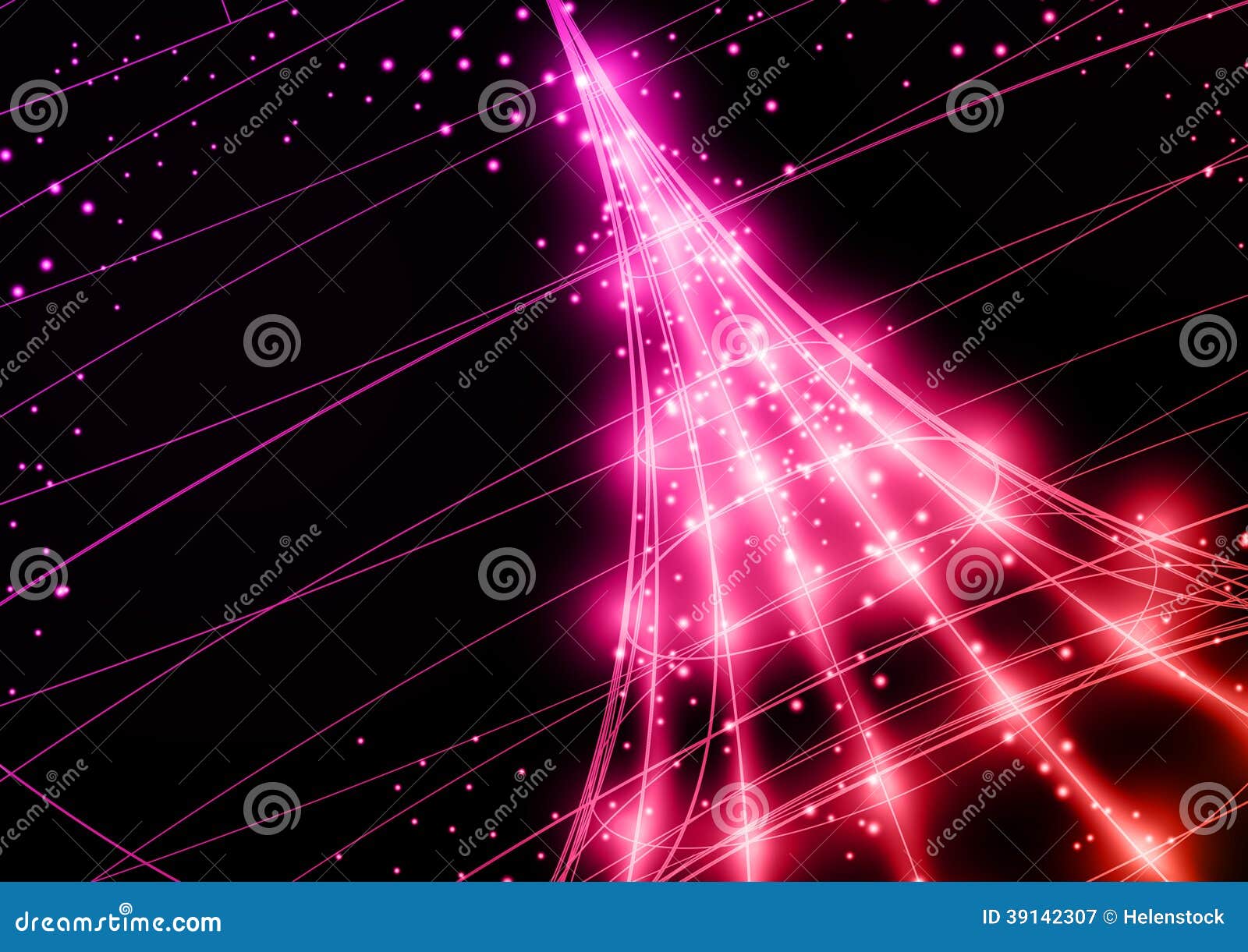 Neon Technology Background. Stock Vector - Illustration of bright, flow ...