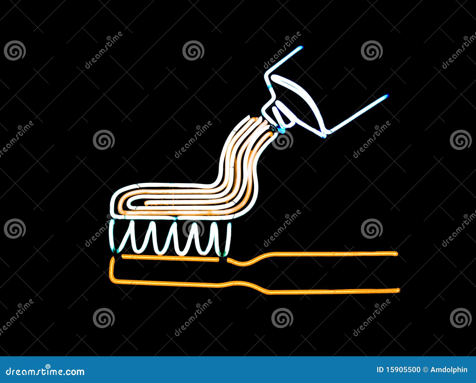 Neon Toothbrush and Toothpaste Stock Photo - Image of brush, clean ...