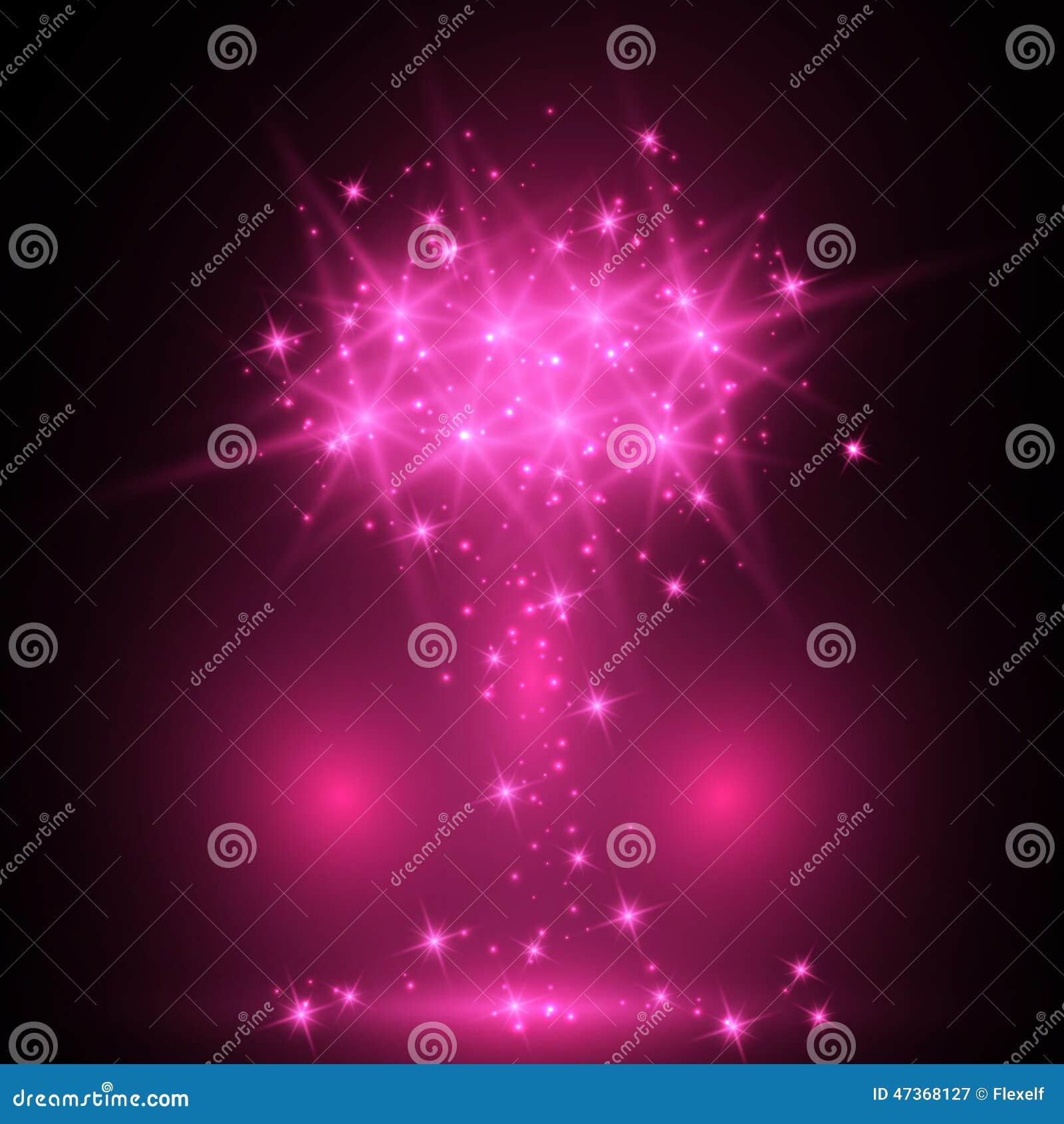 Neon tree stock vector. Illustration of empty, flame - 47368127
