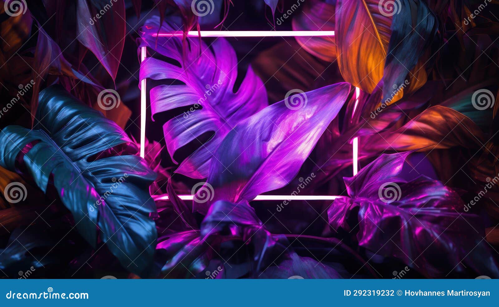 Neon Triangle. Triangles Neon Lights Frame. Neon Light Geometric ...