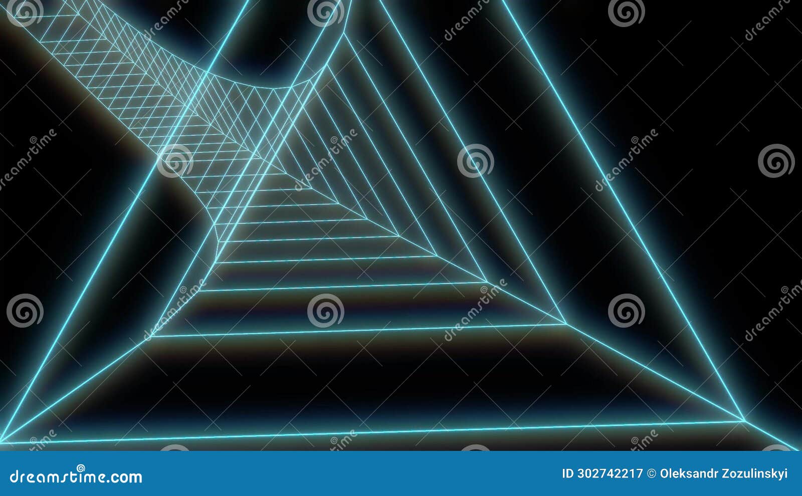 Neon Tunnel Effect Vector Illustration | CartoonDealer.com #168934346