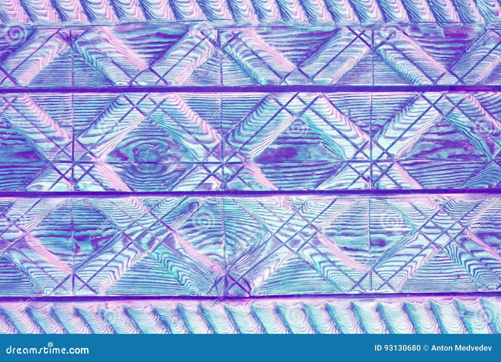 Neon Violet Retro Rhombus Ornament Background Stock Photo - Image of ...