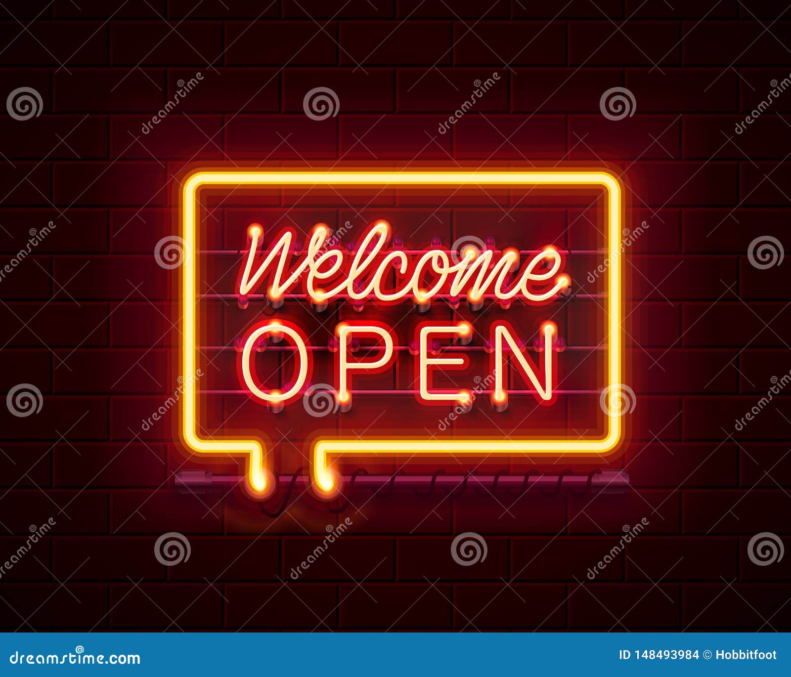 Welcome Open Door Hello Friendly Service Guest Invitation Words Royalty ...