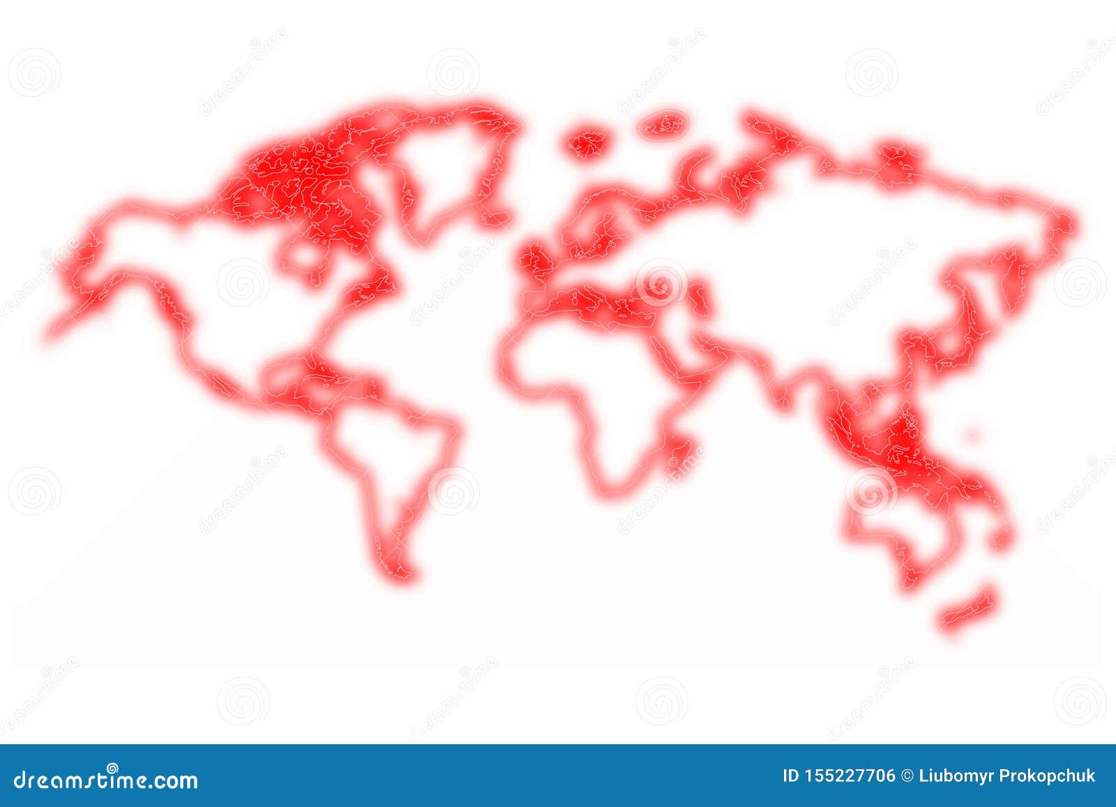 Neon world map stock illustration. Illustration of energy - 155227706