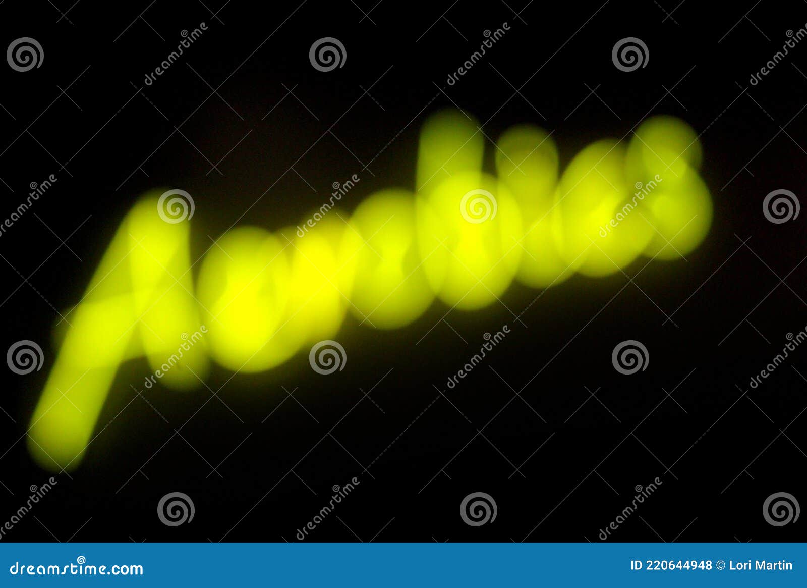 Neon Yellow Aerobics Sign on Gym Wall Stock Photo - Image of weight ...
