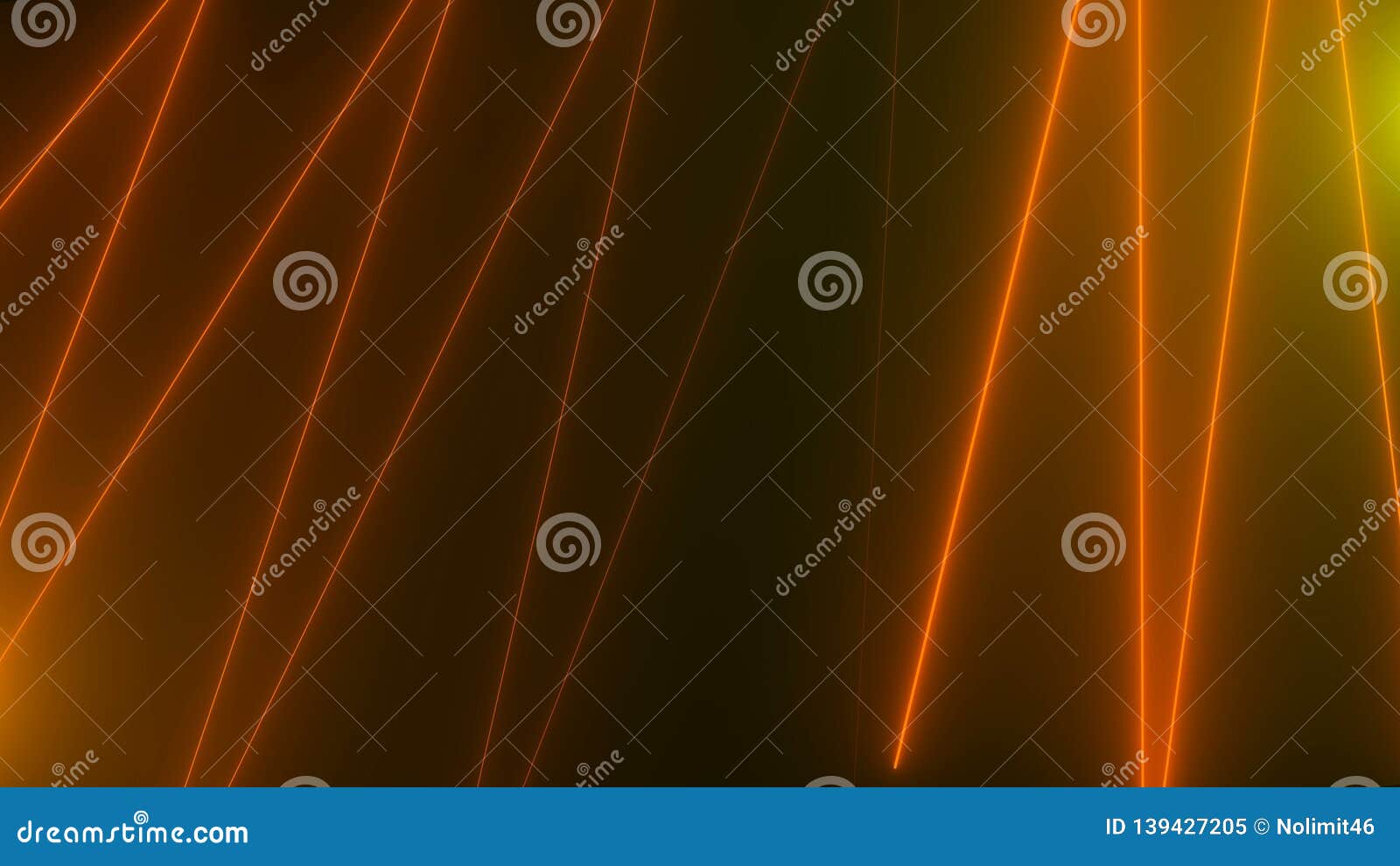 Neon Zig Zag Shiny Lines are in Space, Abstract Computer Generated ...