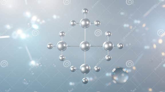 Neopentane Molecular Structure, 3d Model Molecule, 2.2-dimethylpropane ...