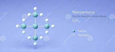 Neopentane Molecule, Molecular Structures, 2.2-dimethylpropane, 3d ...