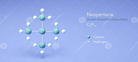Neopentane Molecule, Molecular Structures, 2.2-dimethylpropane, 3d ...