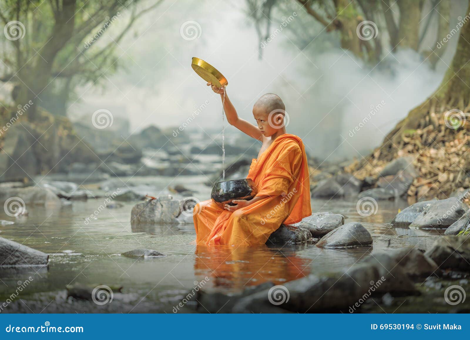 Neophyte stock photo. Image of buddhist, child, novice - 69530194