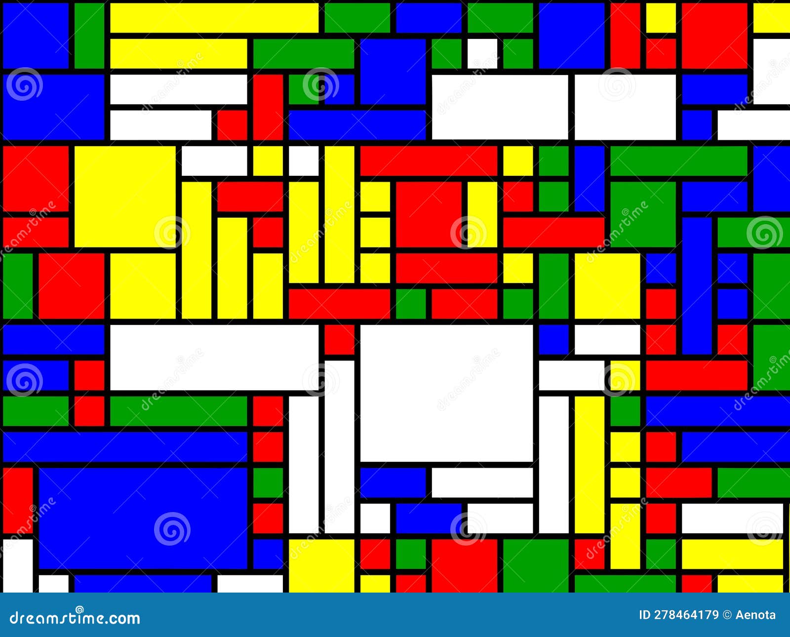 Neoplasticismo De Fondo Vector Abstracto De Mosaico Rectangular De Peta ...