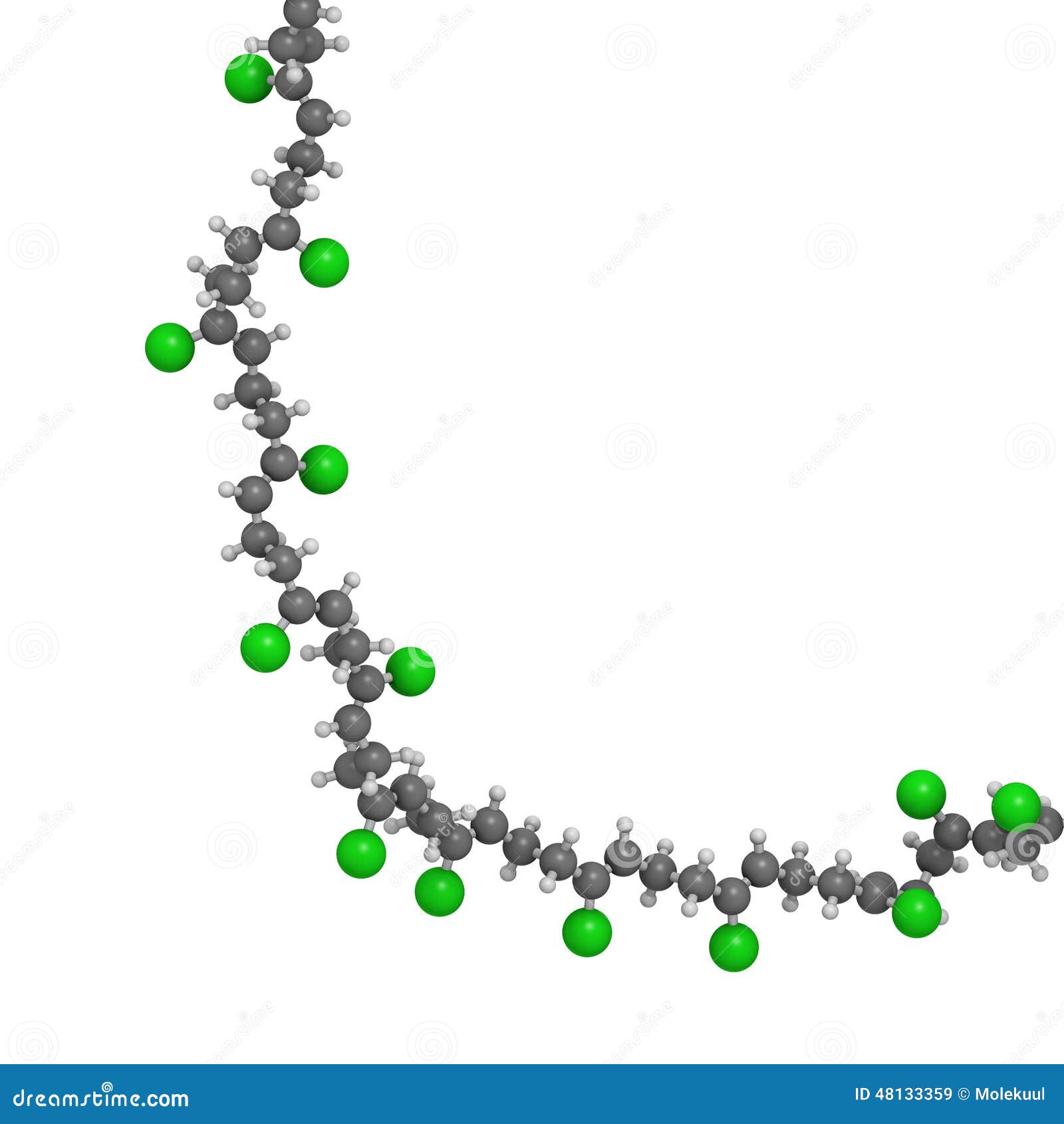 Neopreen (polychloroprene) Synthetisch Rubber, Chemische Structuur ...