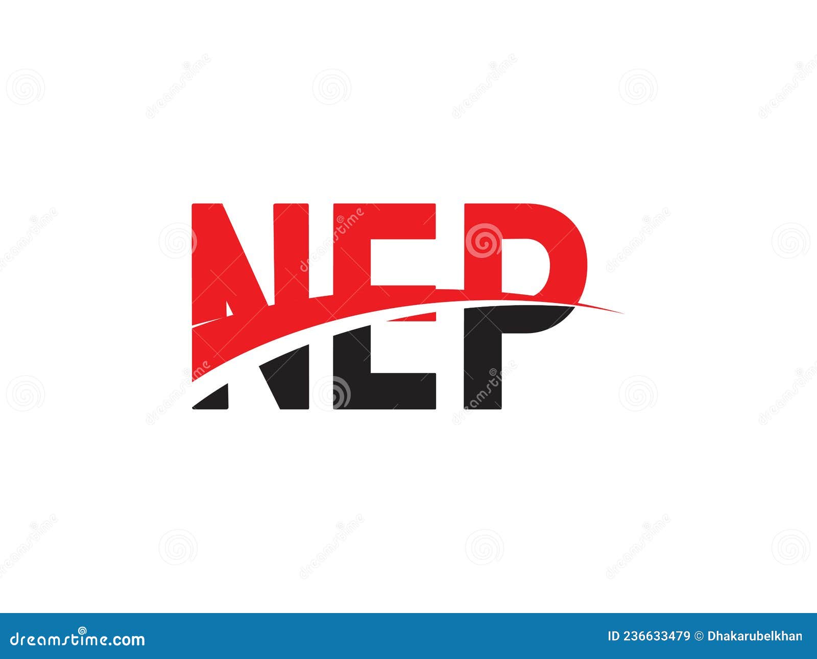 NEP Letter Initial Logo Design Vector Illustration Stock Vector ...