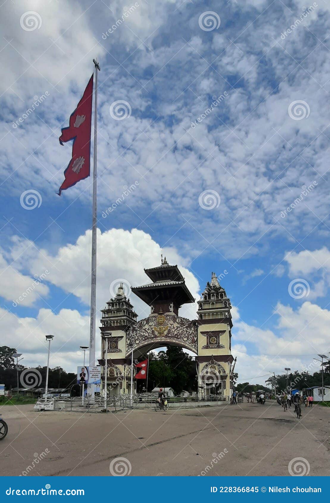 Nepal border raxaul editorial image. Image of monument - 228366845