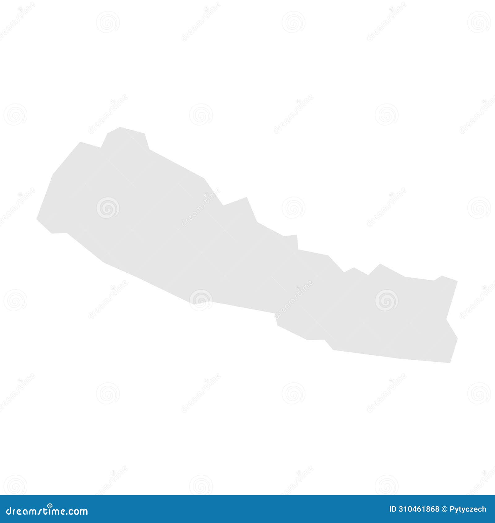 Nepal Simplified Sketch Map Cartoon Vector | CartoonDealer.com #326031945