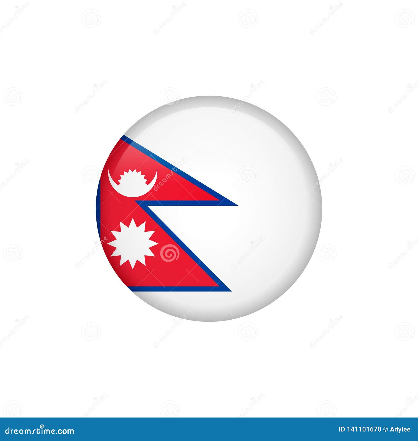 Nepal Flag Vector Isolated 5 Stock Photo - Illustration of accurate ...