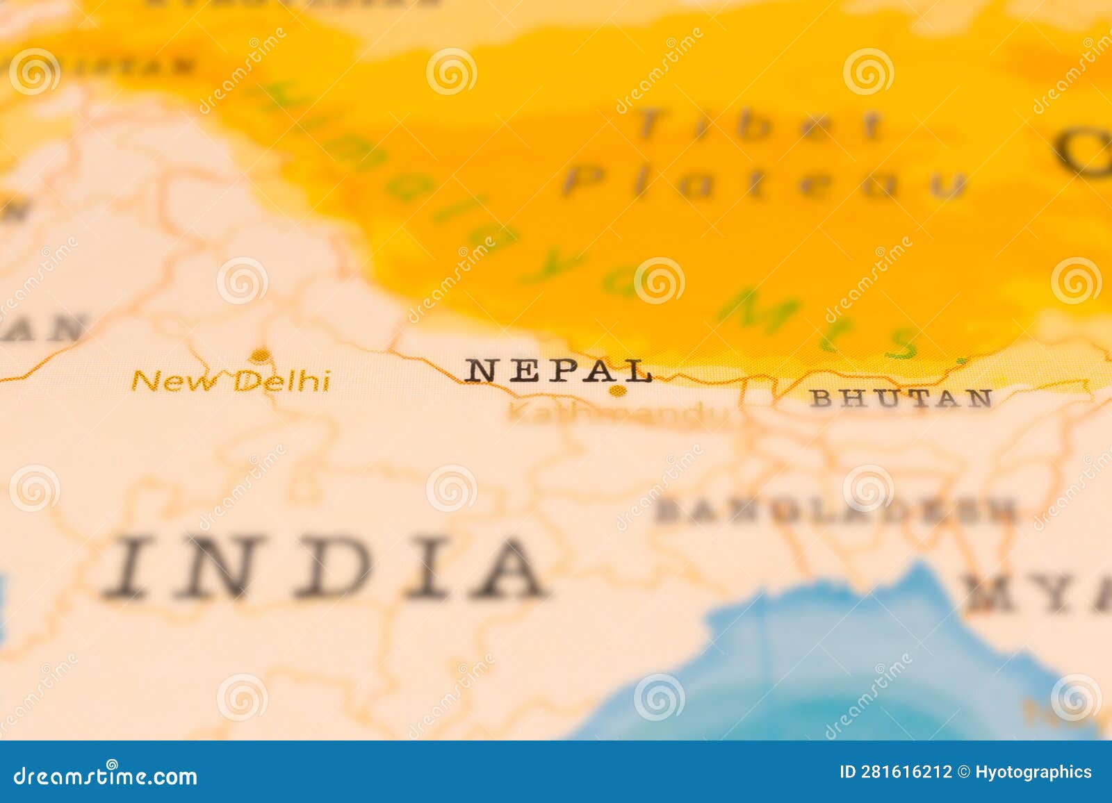 Nepal World Map With A Pixel Diamond Texture. Cartoon Vector ...