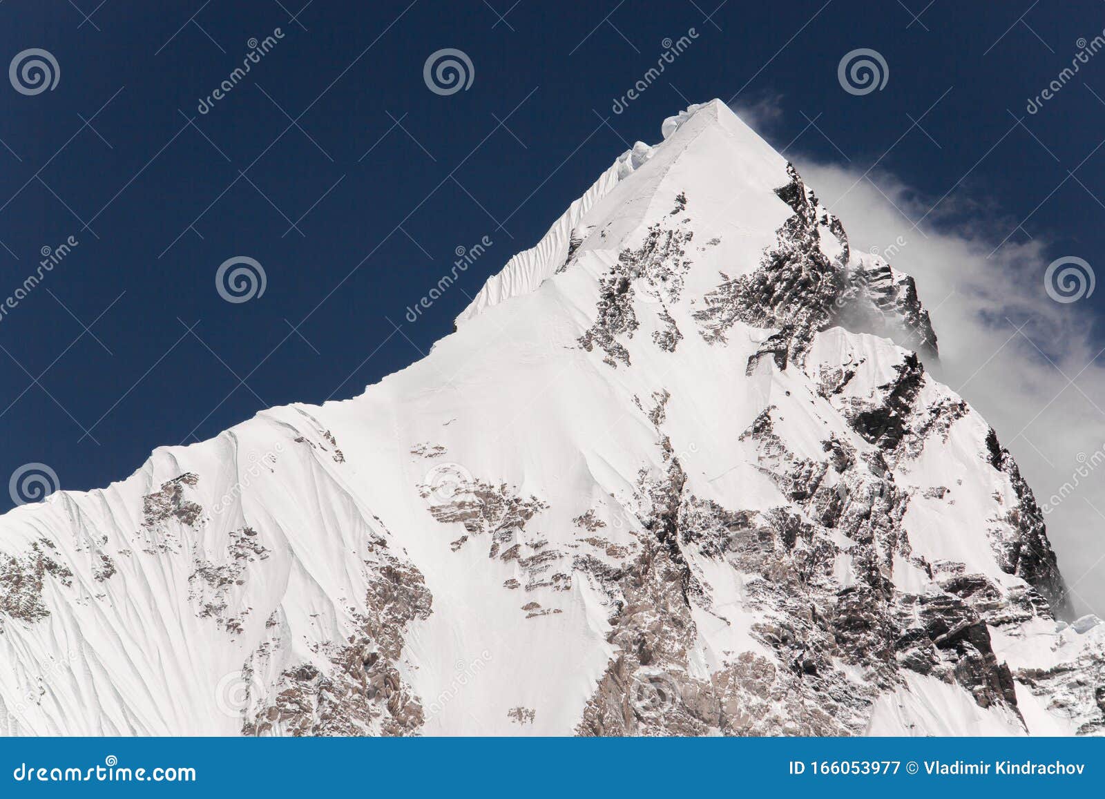 Nepal Hiking Path through Mountain Around Everest Stock Image - Image ...