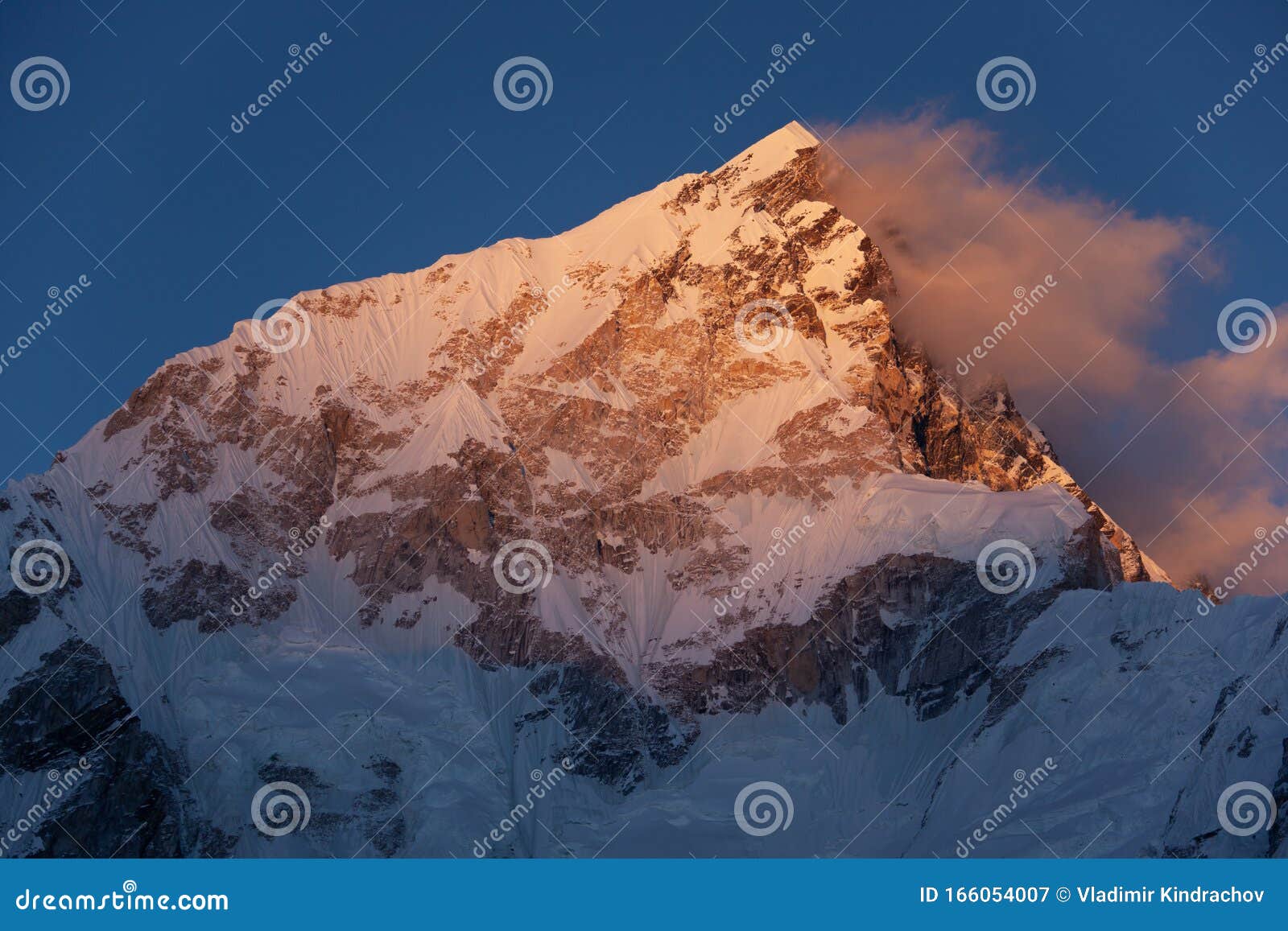 Nepal Hiking Path through Mountain Around Everest Stock Image - Image ...