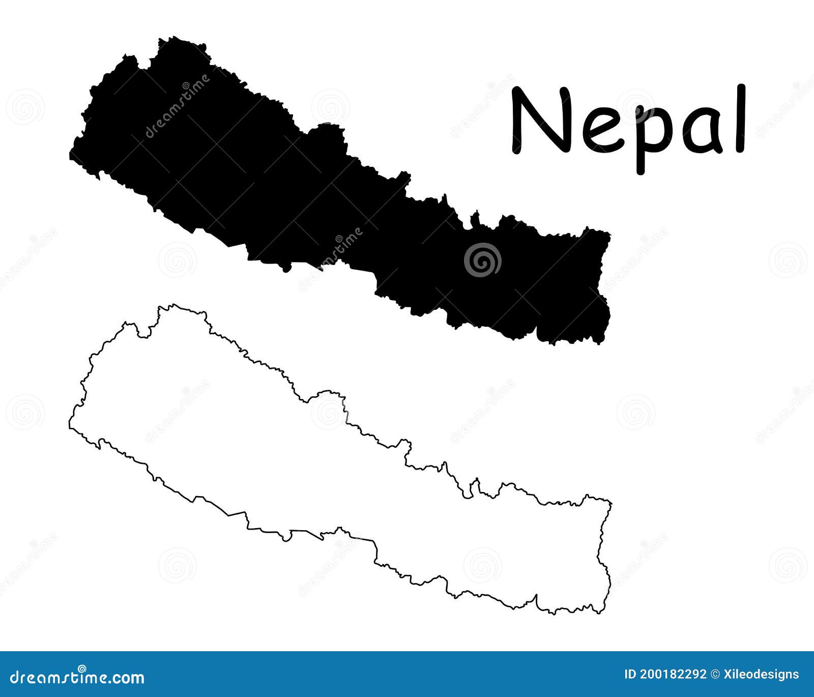 Nepal Country Text Typography Logo Icon Design Vector Illustration ...