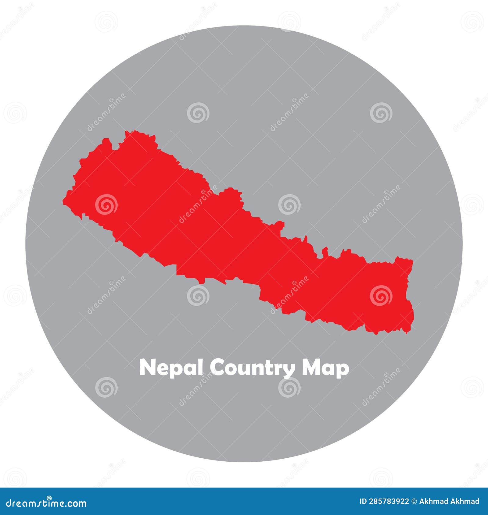 Nepal map icon stock vector. Illustration of island - 285783922