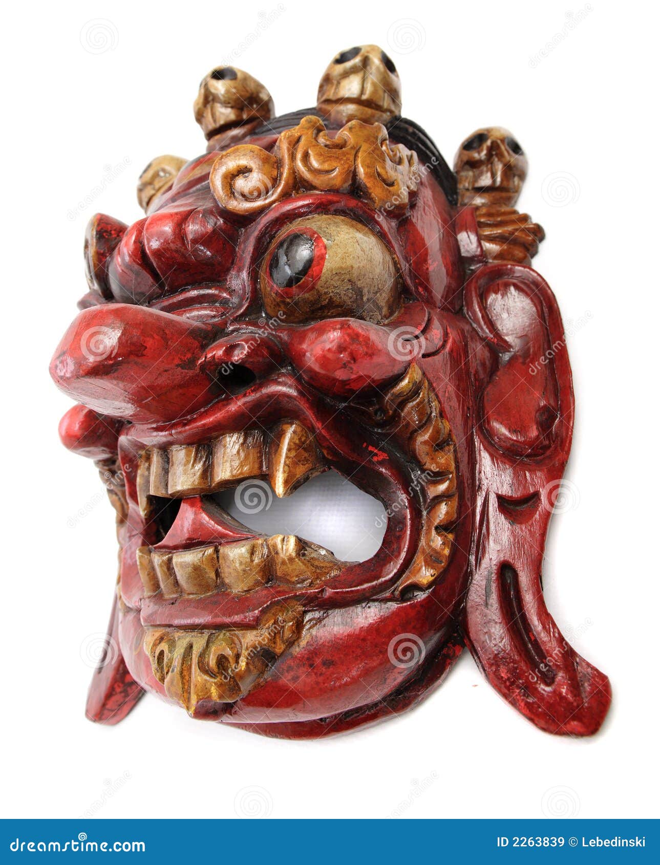 Nepal mask stock image. Image of east, hide, historical - 2263839