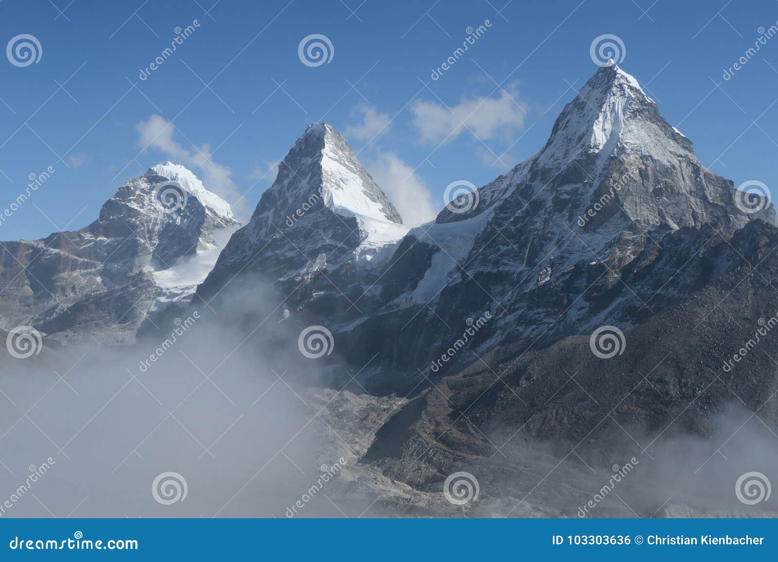 Three mountain pyramids stock photo. Image of steep - 103303636