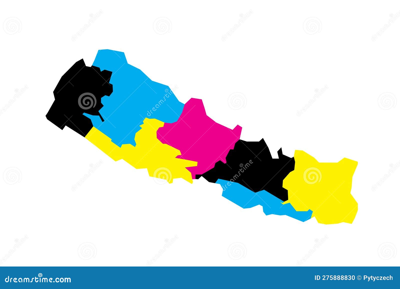 Nepal Political Map of Administrative Divisions Stock Vector ... Nepal Political Map of Administrative Divisions Stock Vector ...