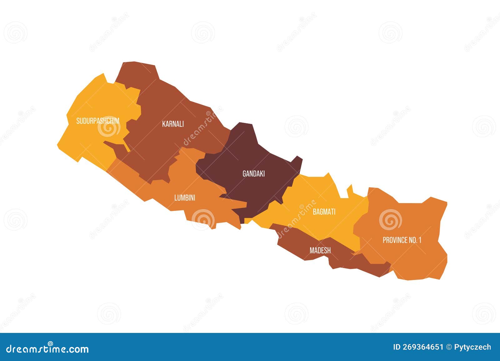 Nepal Political Map of Administrative Divisions Stock Vector ... Nepal Political Map of Administrative Divisions Stock Vector ...