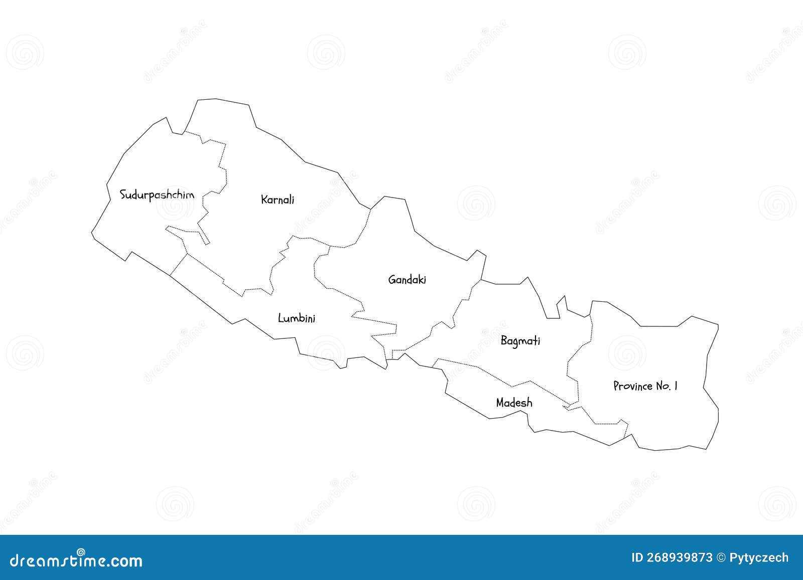 Nepal Political Map of Administrative Divisions Stock Vector ... Nepal Political Map of Administrative Divisions Stock Vector ...