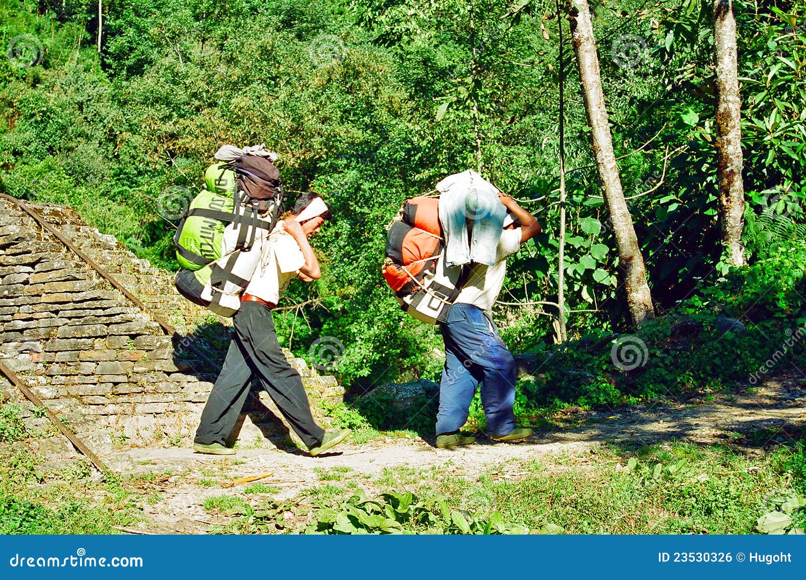 Nepal Porters editorial photo. Image of hard, hiking - 23530326