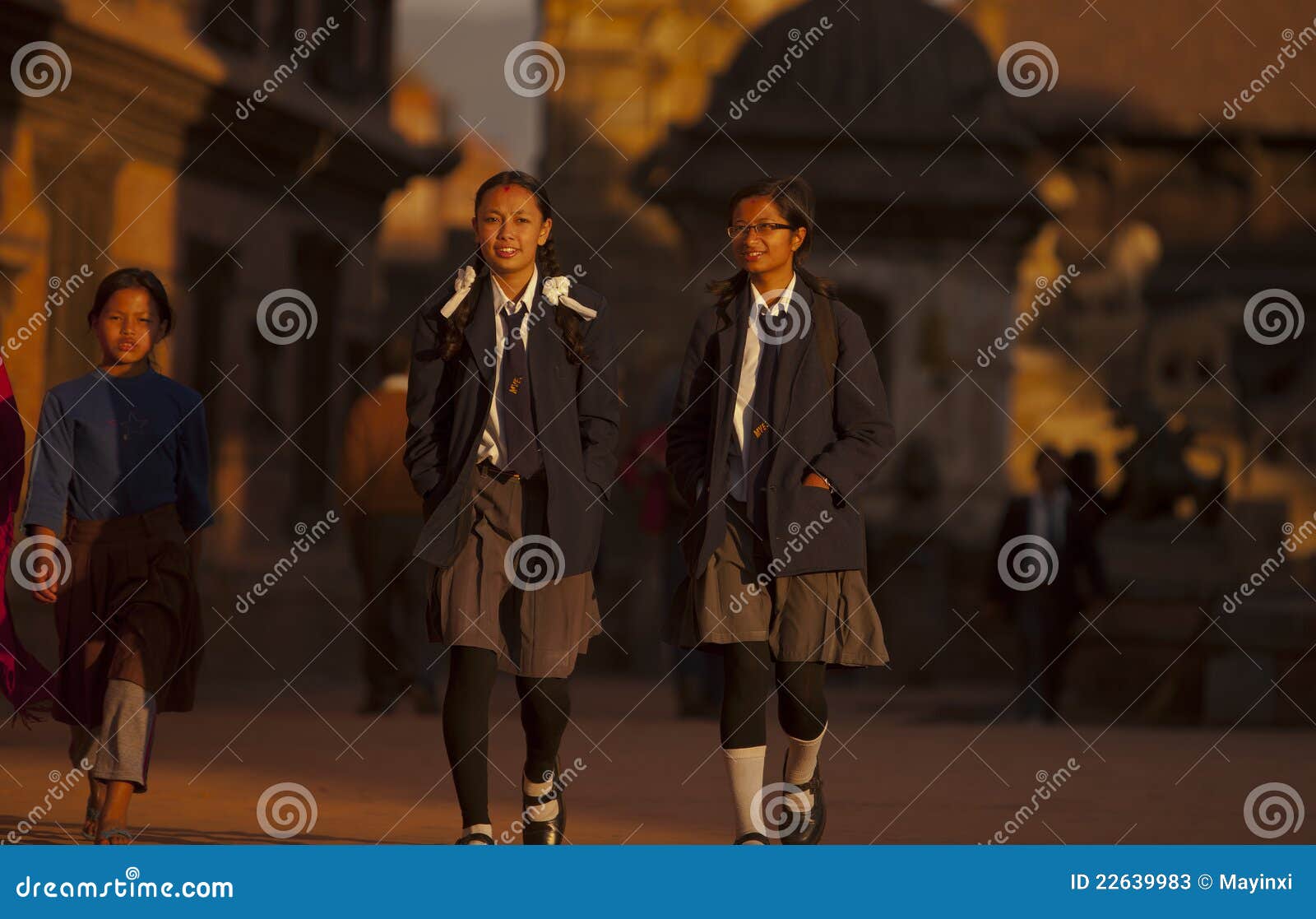 Nepal s school uniform editorial stock photo. Image of school - 22639983