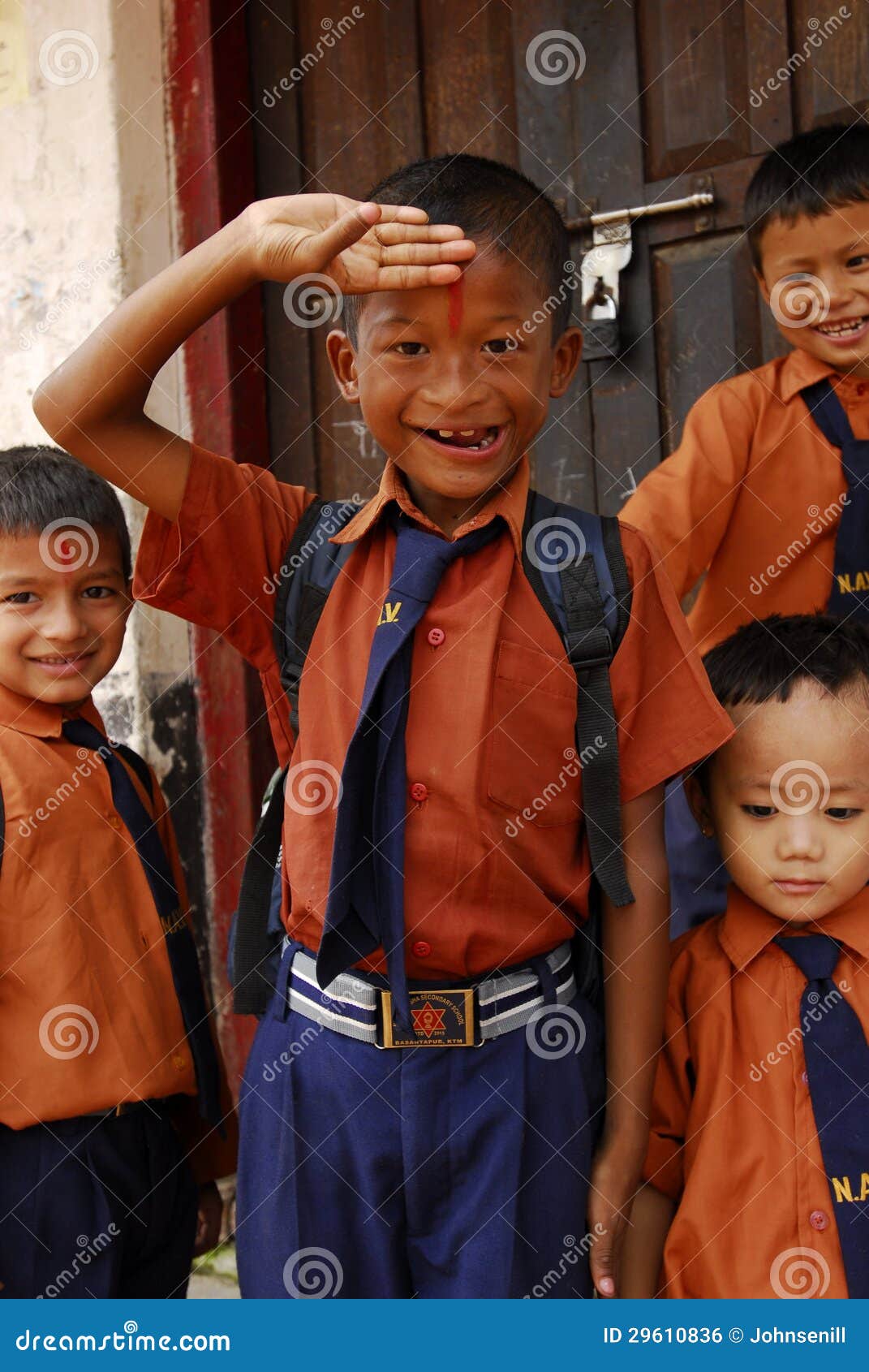 Nepal school kids editorial photo. Image of background - 29610836