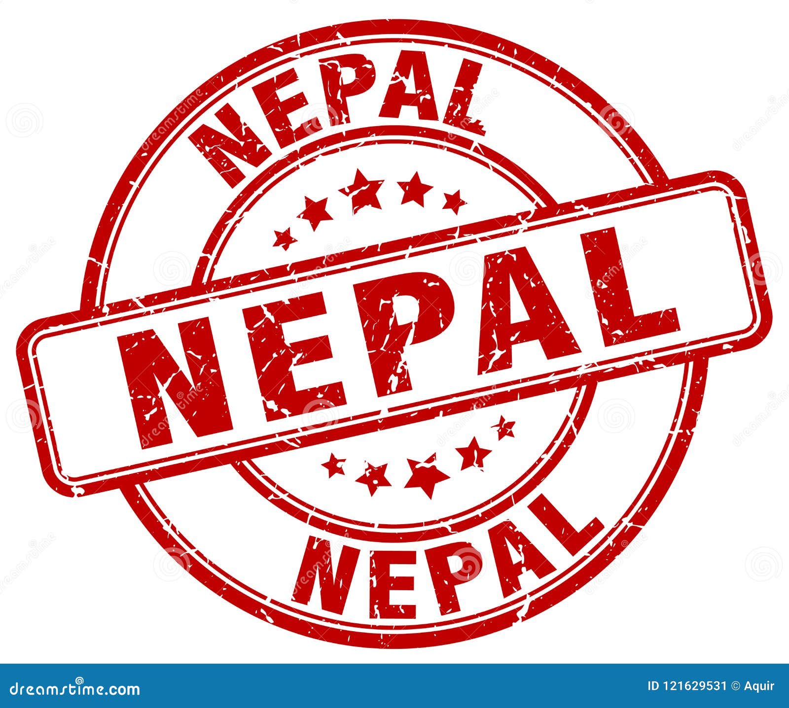 Nepal stamp stock vector. Illustration of stamp, round - 121629531