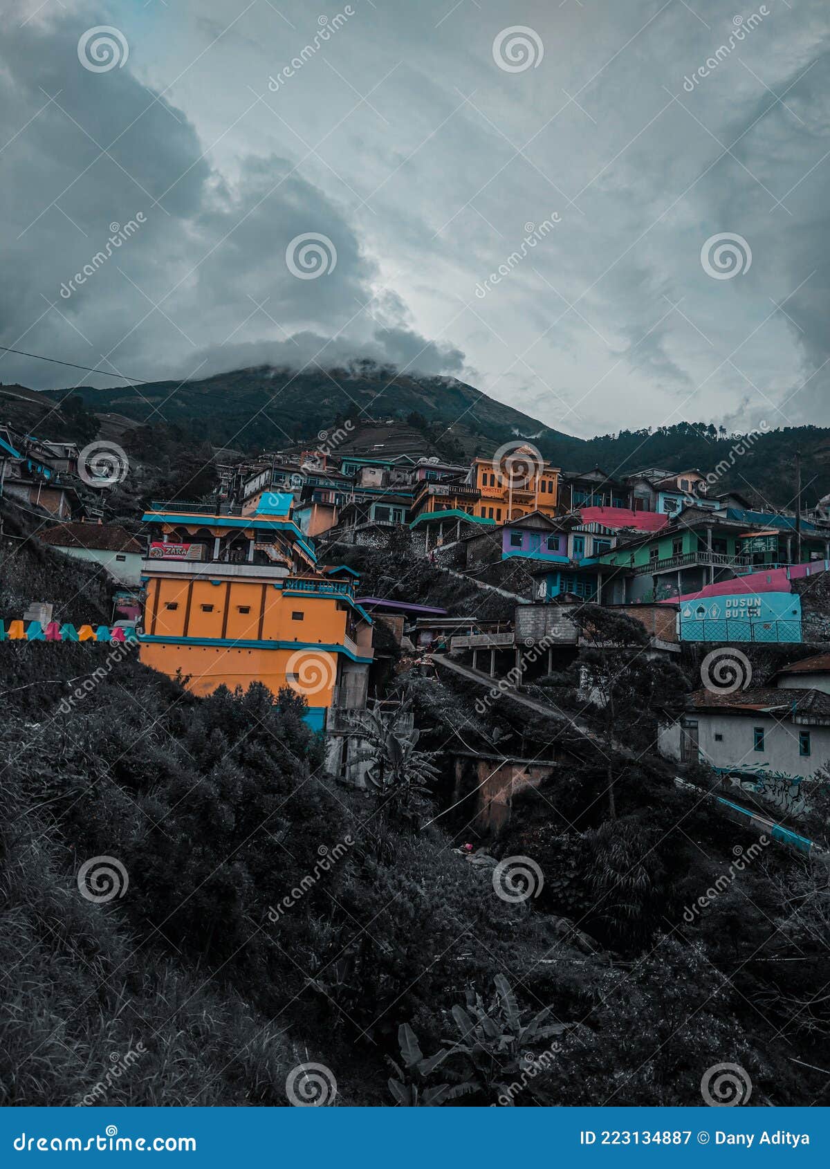 Nepal Van Java Village Mountain Sumbing Editorial Photography - Image ...