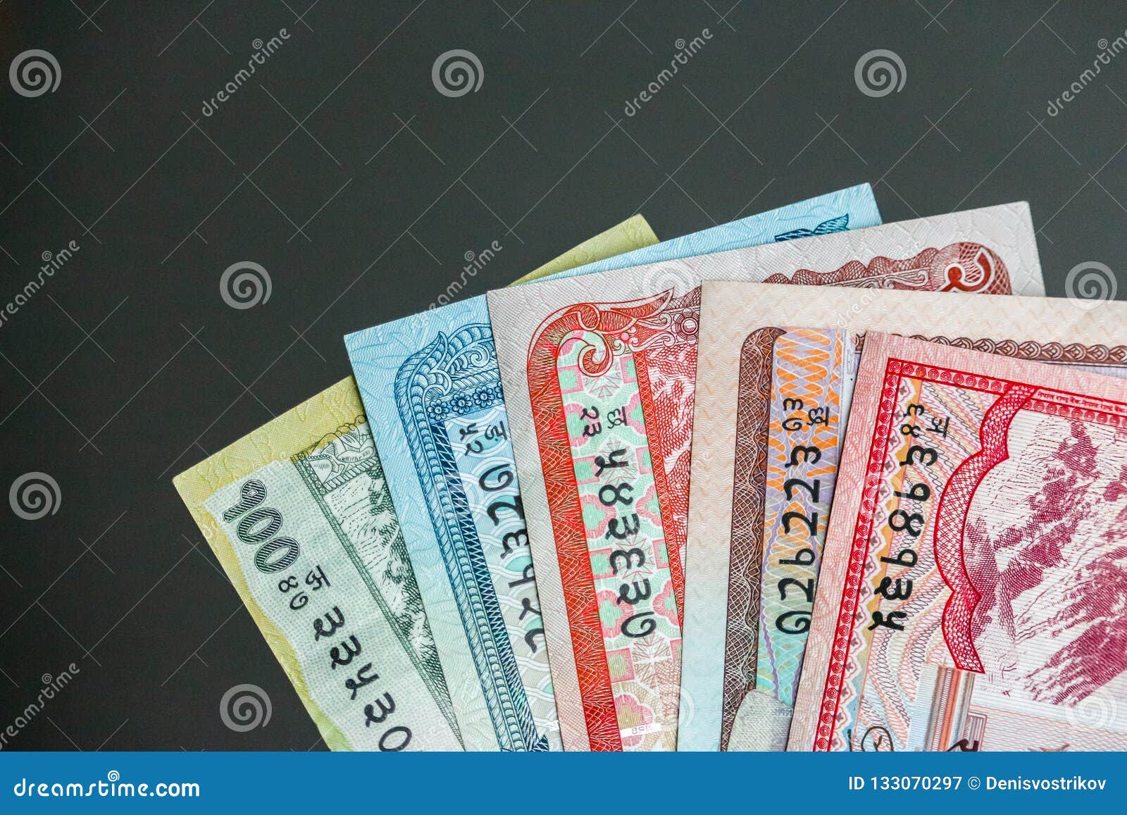 Nepalese currency stock image. Image of payment, banking - 133070297