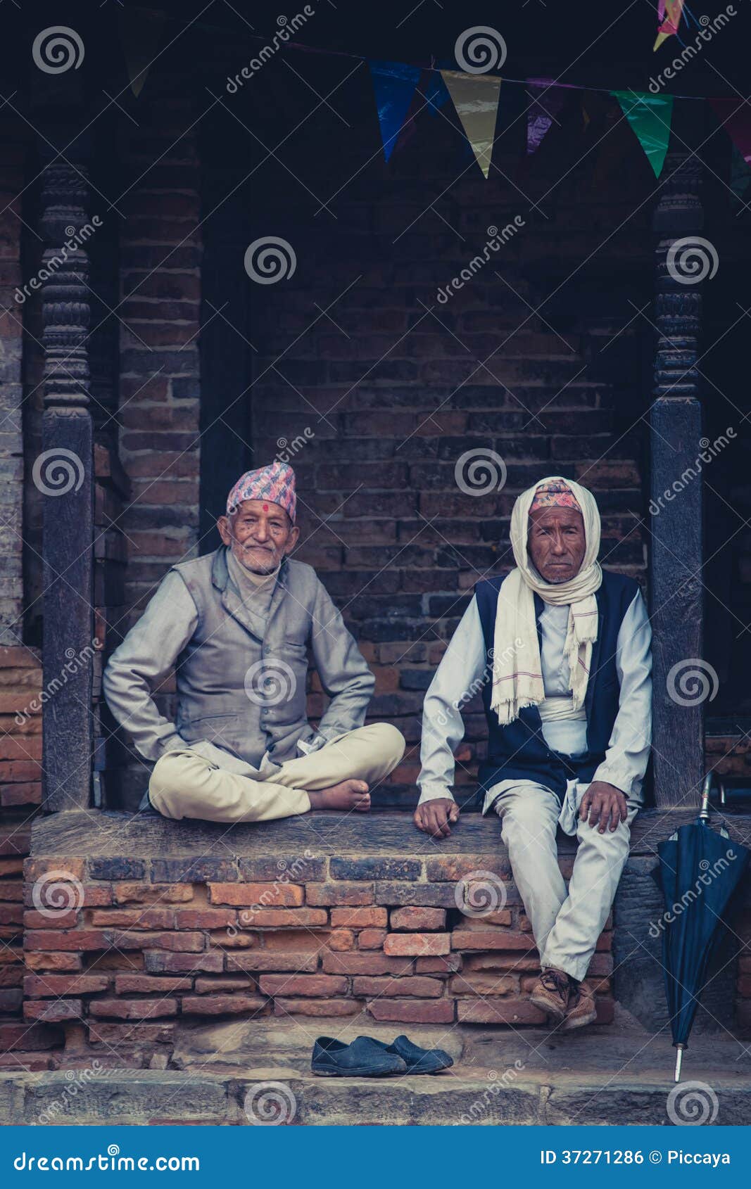 Nepalese Men Sitting and Resting in Bhaktapur Editorial Photo - Image ...