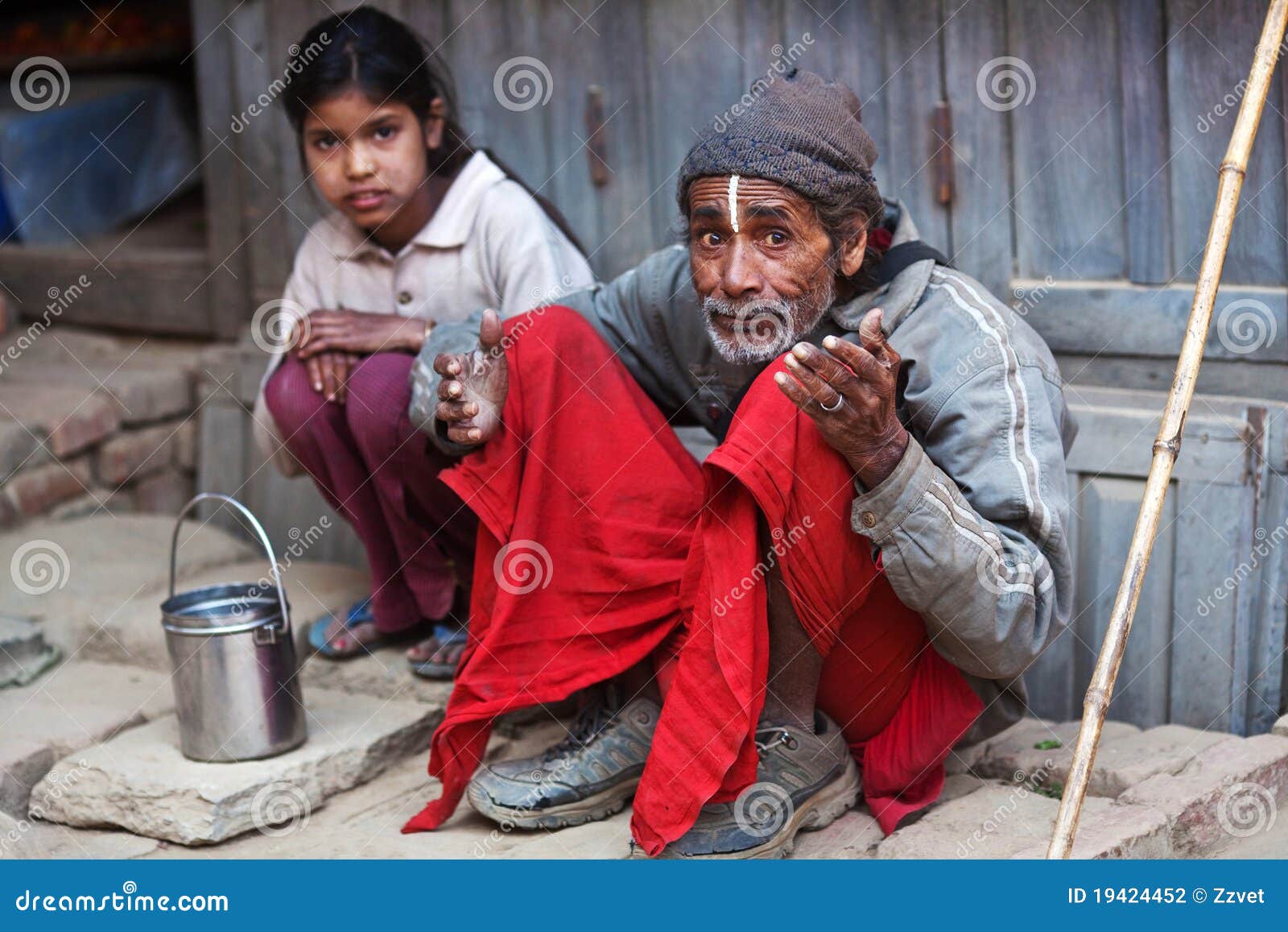 Nepalese Poor Children Boys Play And Have Fun Wallowing A Fool On A ...