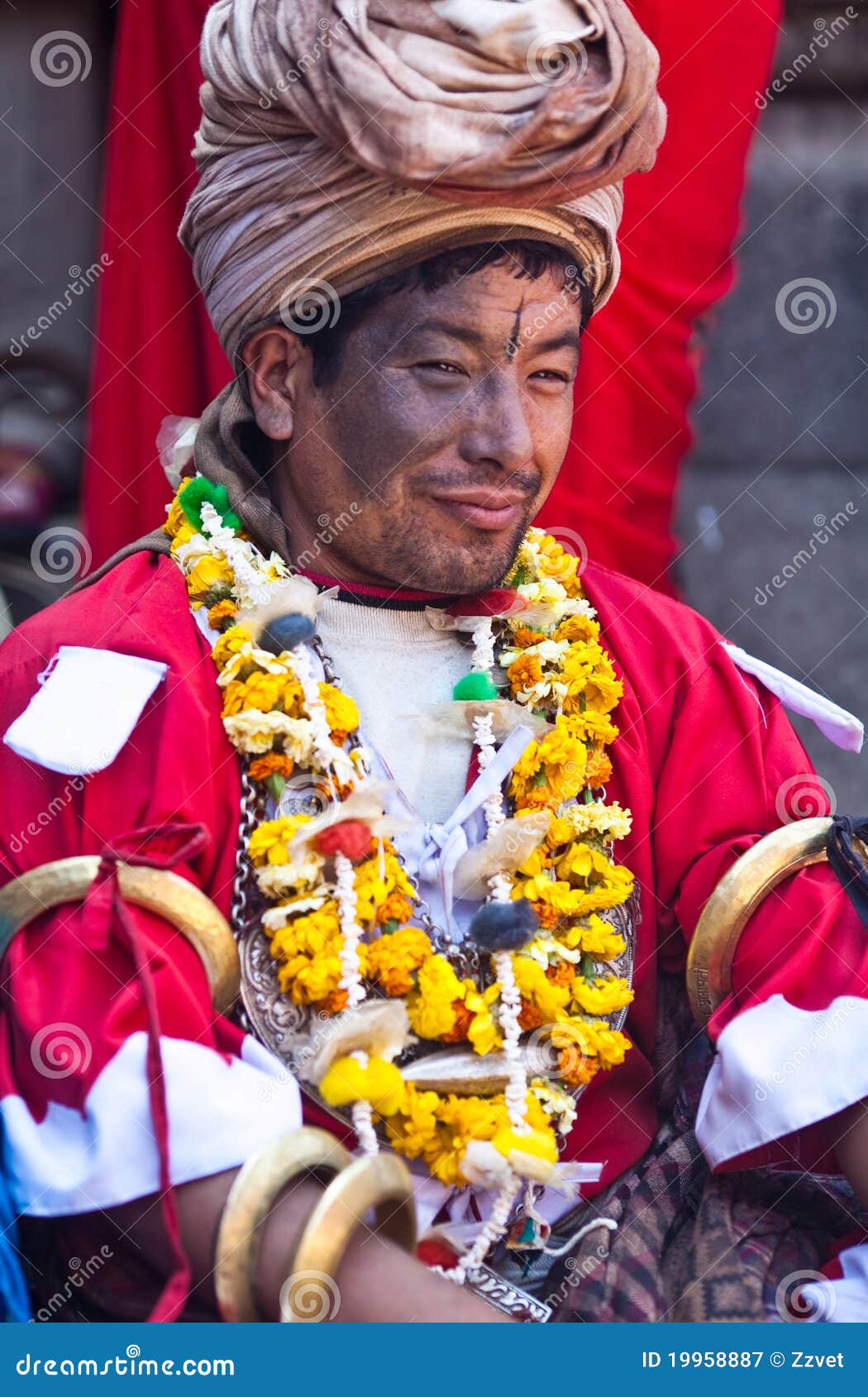 Nepalese pujari editorial photography. Image of history - 19958887