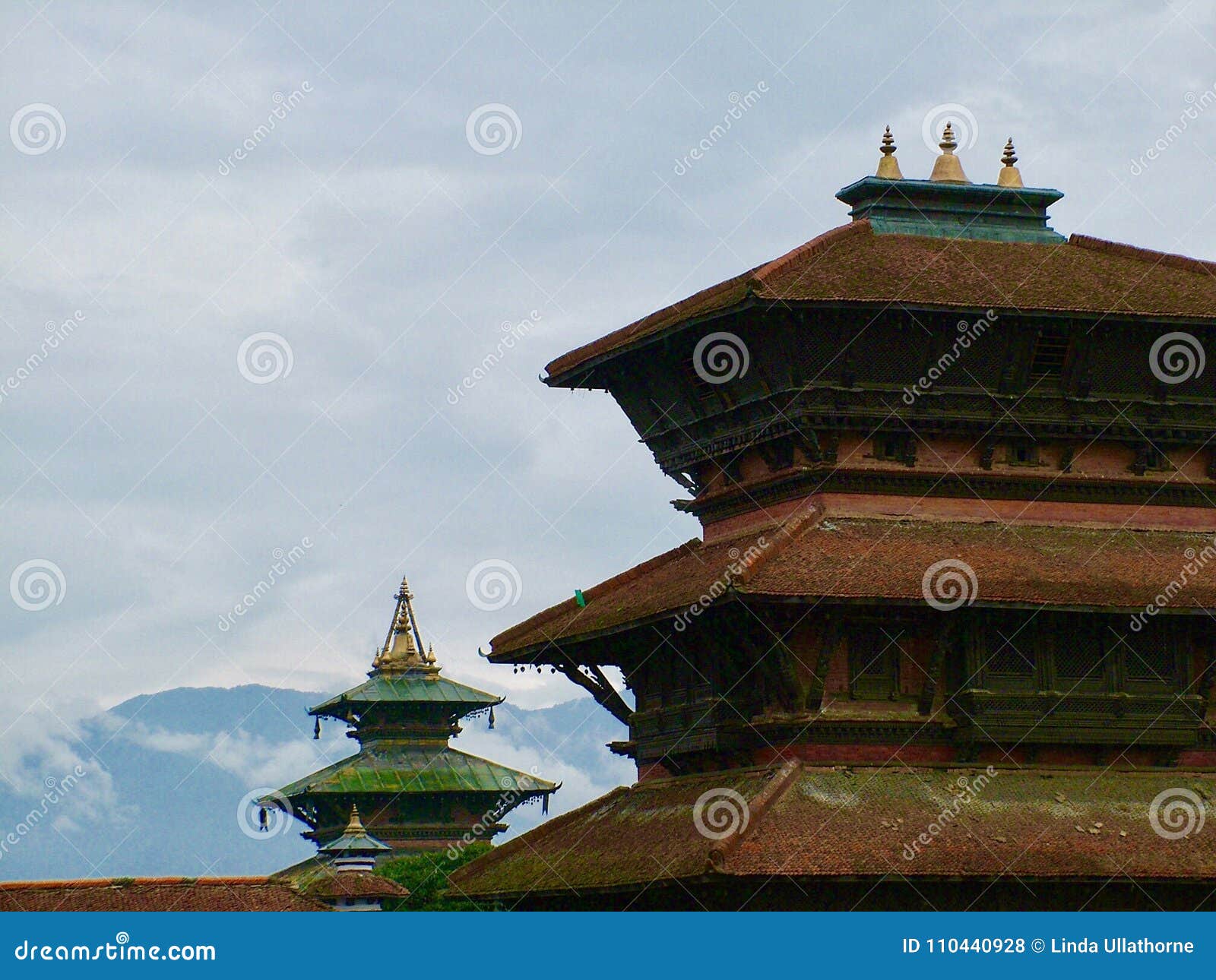 Nepalese Temples stock photo. Image of temples, nepalese - 110440928