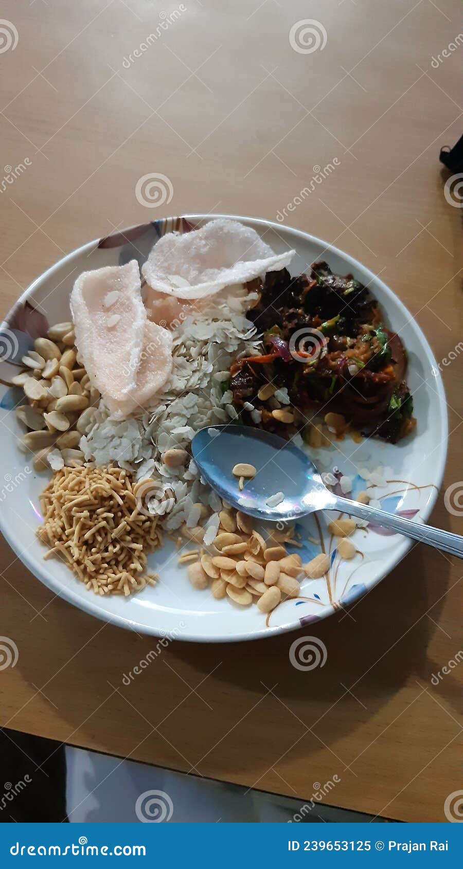 Nepali Khaja Set with Sukuti Meat Stock Image - Image of snack, meal ...