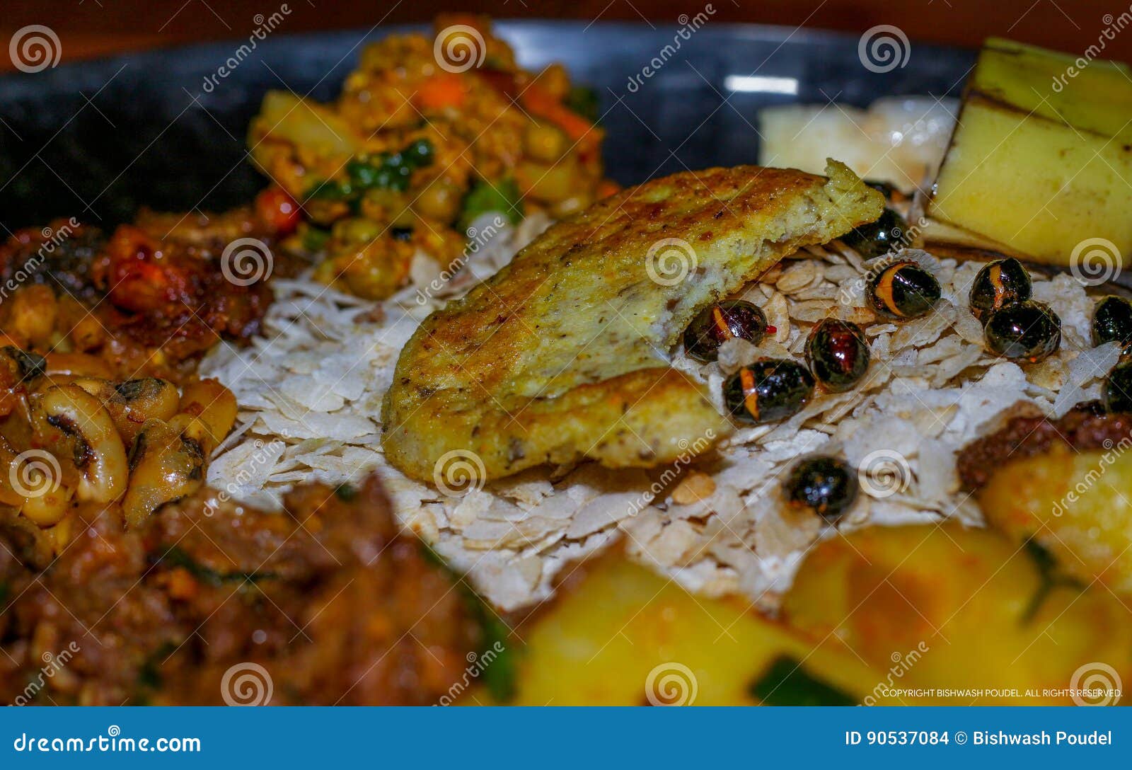 Nepali Newari Khaja Set stock photo. Image of heritage - 90537084