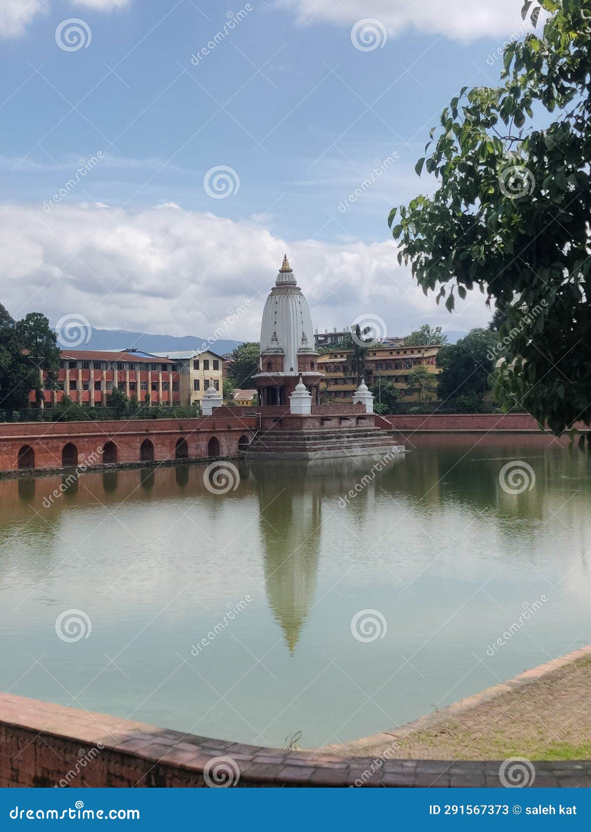 Nepali queens pond stock image. Image of canal, tourism - 291567373