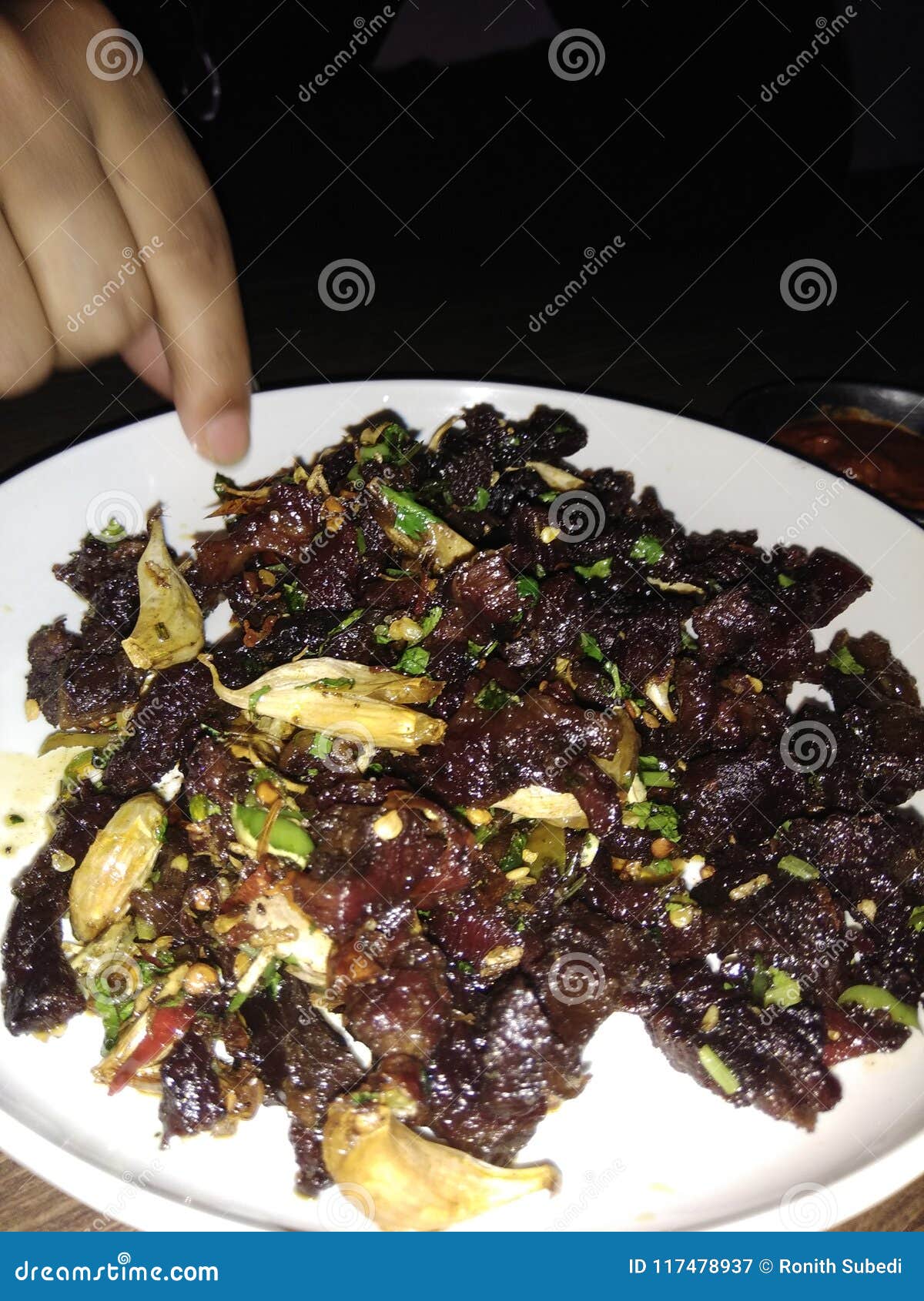 Nepali Sukuti image stock. Image du épicé, célèbre, signifie - 117478937