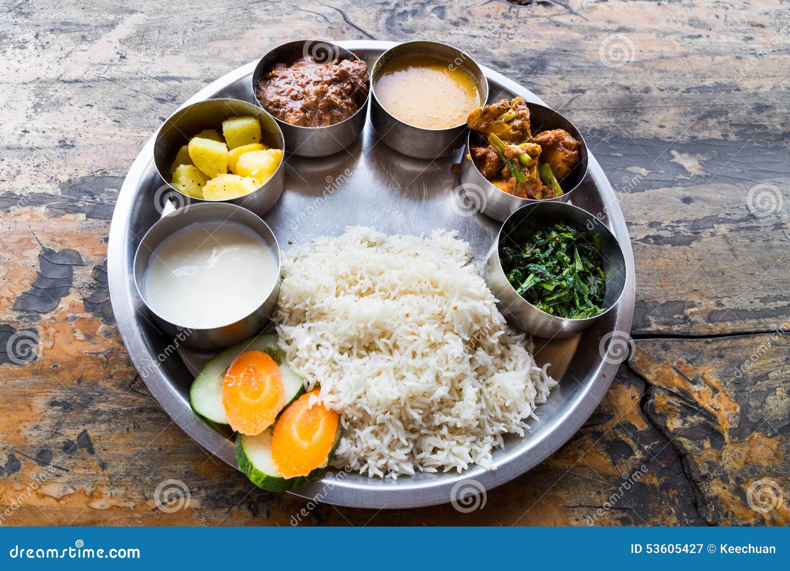 Nepali Thali Set Stock Photography | CartoonDealer.com #86358998