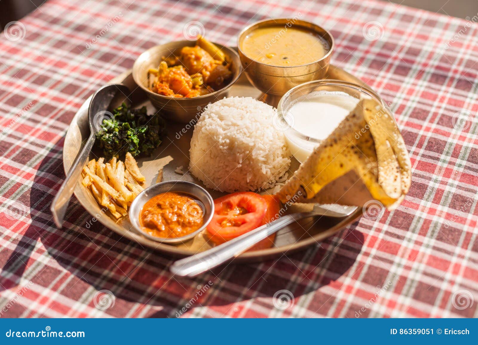 Nepali Thali Set Stock Photography | CartoonDealer.com #86358998