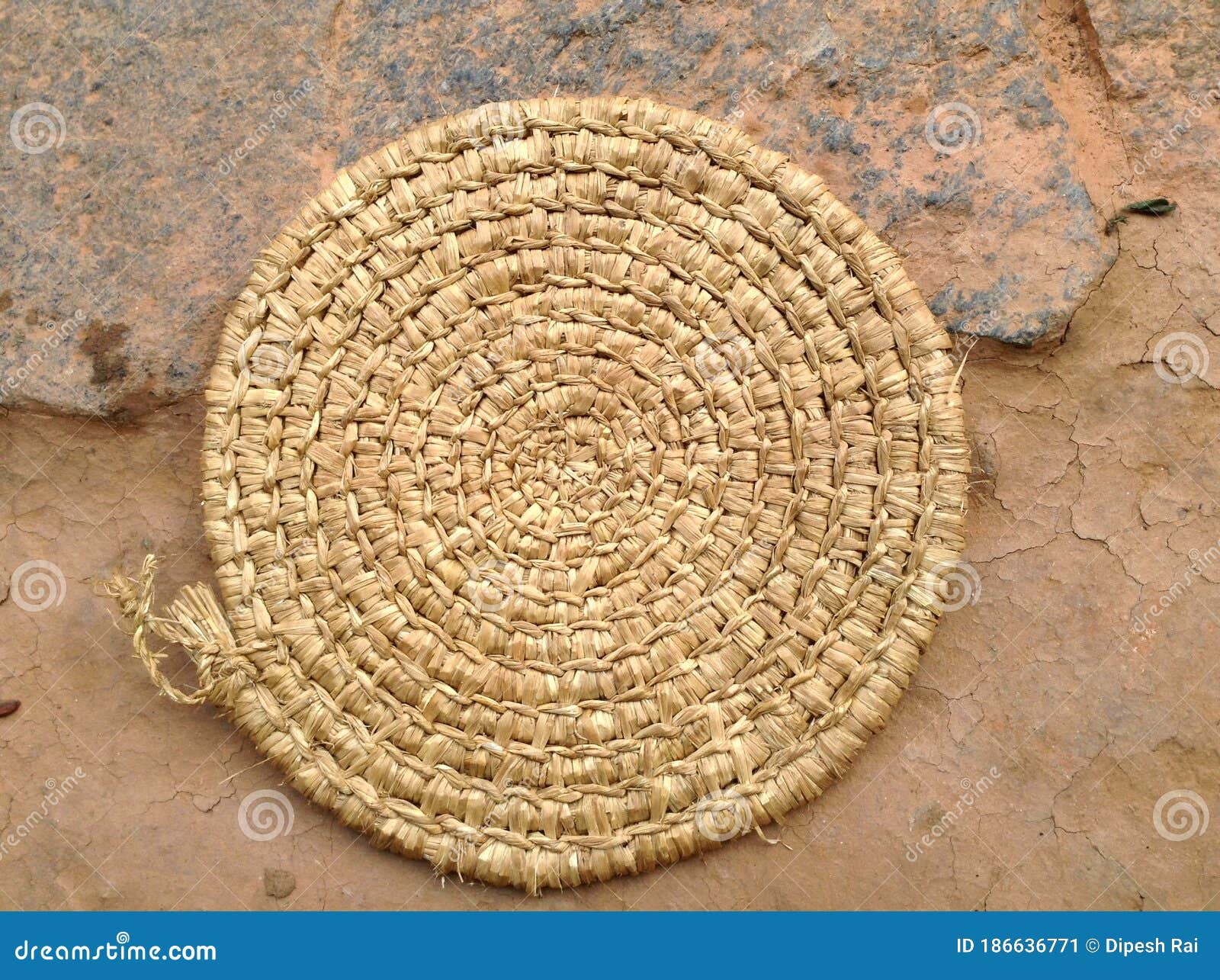 A Nepali Traditional Tool for Sit Made by Rice Leaf Stock Image - Image ...